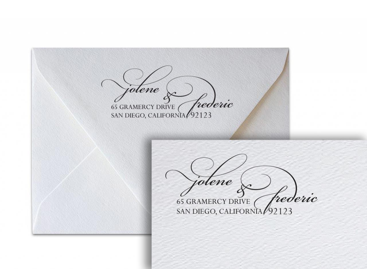 Wedding Address Calligraphy Jolene - Return Address Wedding Calligraphy ...